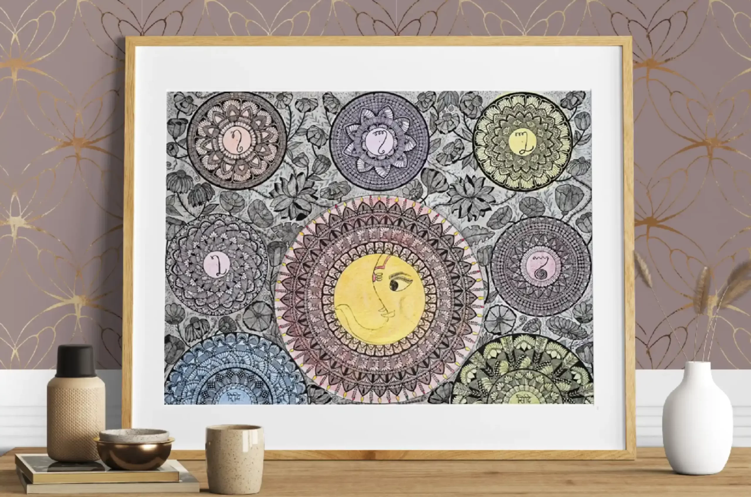 Om Namah Siddham: Sacred Geometry artworks | Kasshi